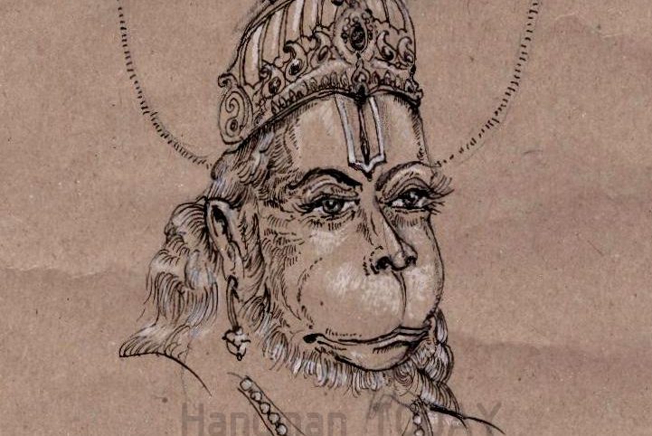 Hanuman TODAY | ONE DRAWING OF HANUMAN EVERY DAY